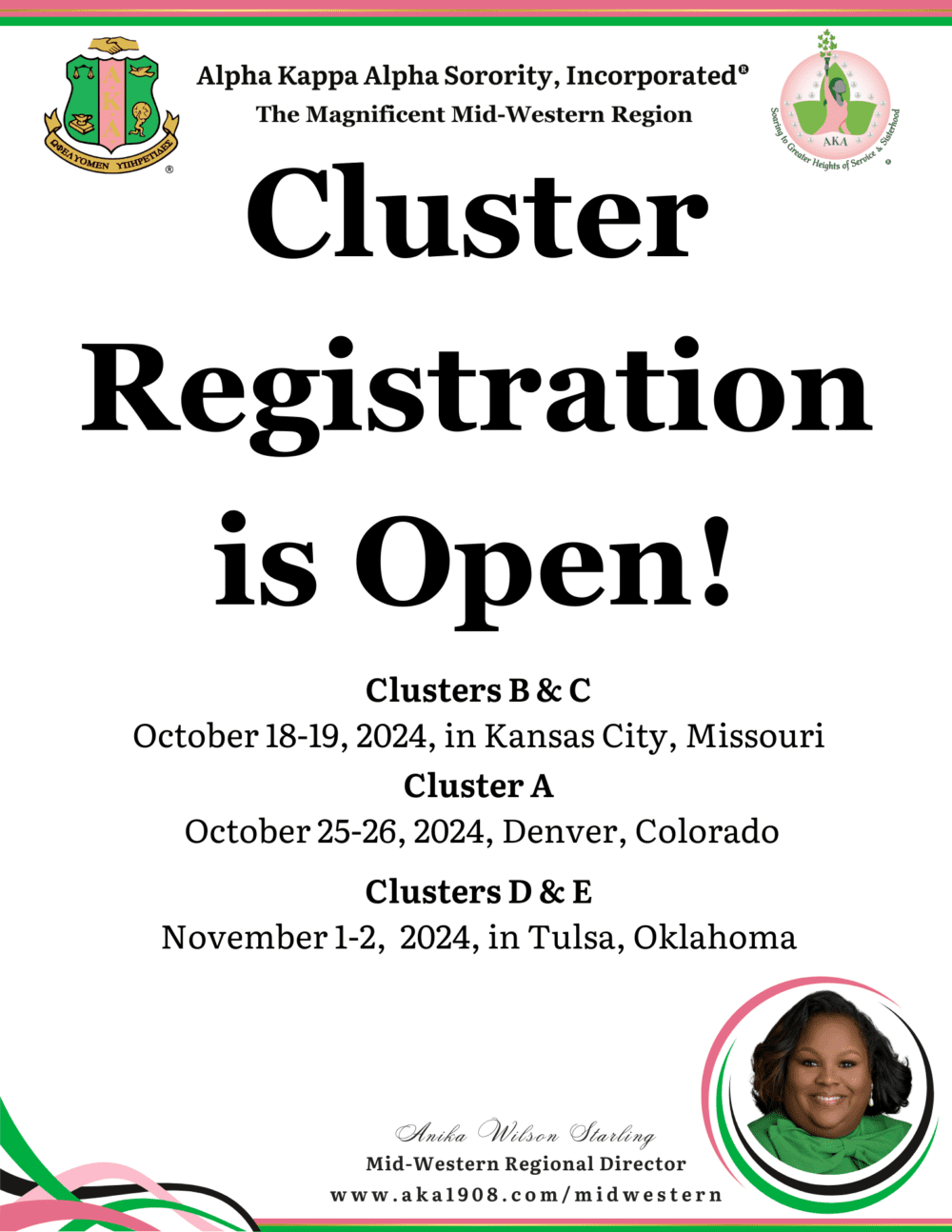 Mid-Western Region Cluster Registration - Alpha Kappa Alpha Sorority, Inc.
